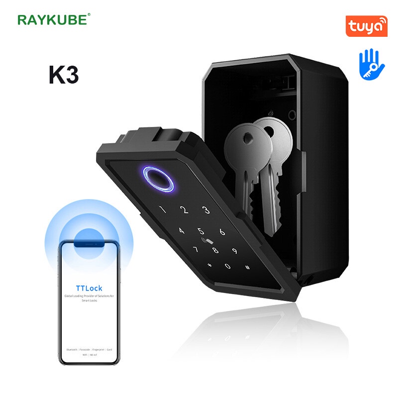 RAYKUBE TTlock Tuya Security Boxes password Smart Fingerprint Digital ...