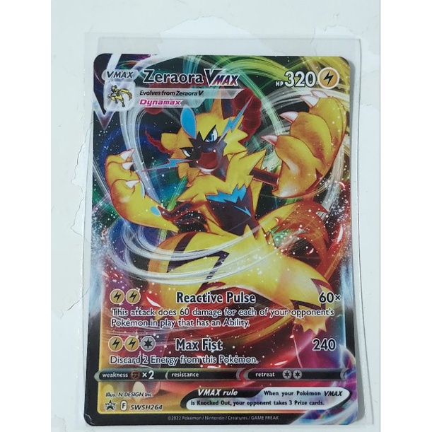 Pokemon swsh264 promo zeraora vmax card | Shopee Singapore