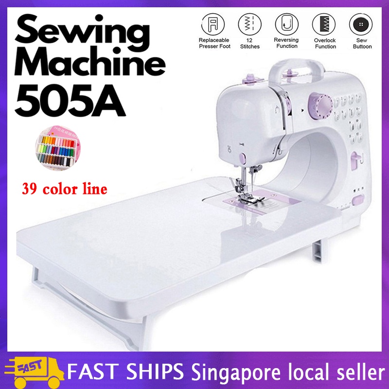 [Local Stock]Sewing Machine 505A Upgraded 12 needle Sewing Portable ...