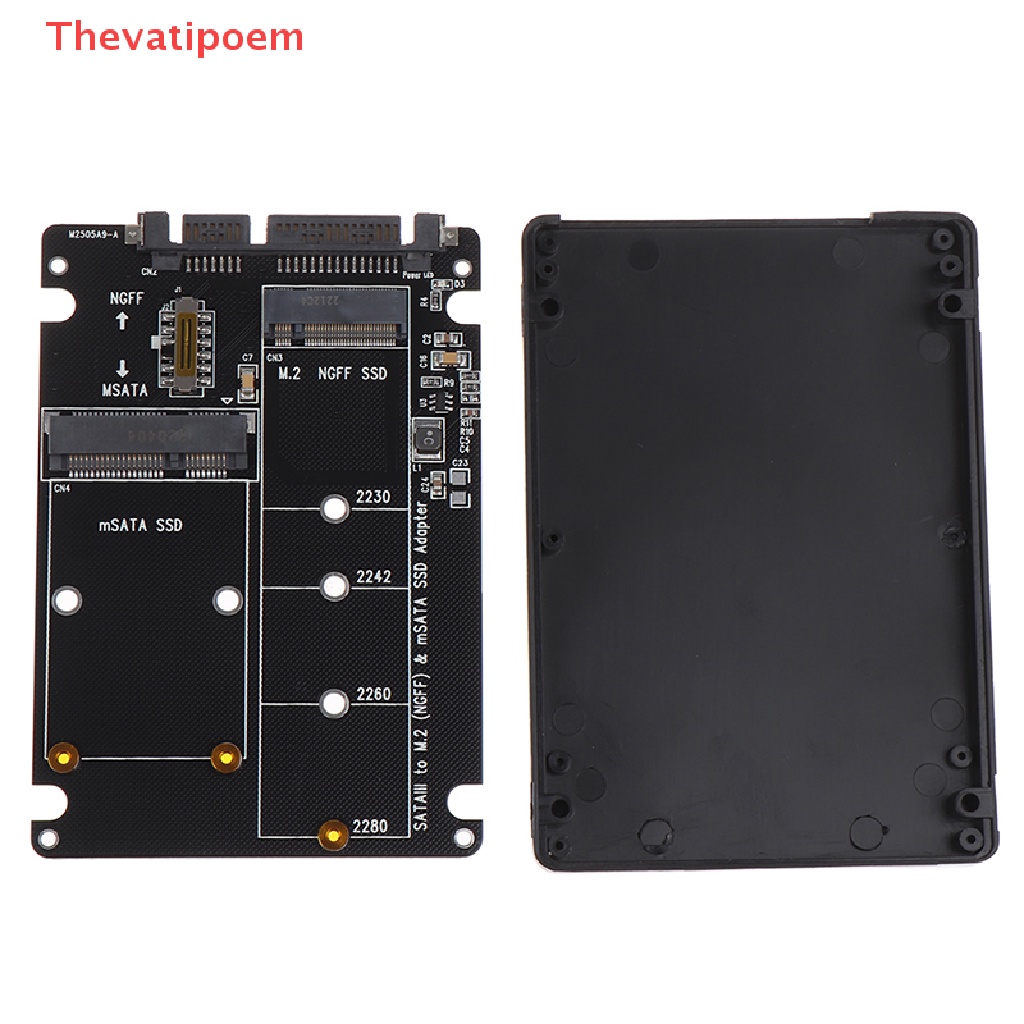 [Thevatipoem] NGFF To SATA 3 HDD Enclosure MSATA SSD Adapter M.2 SATA ...