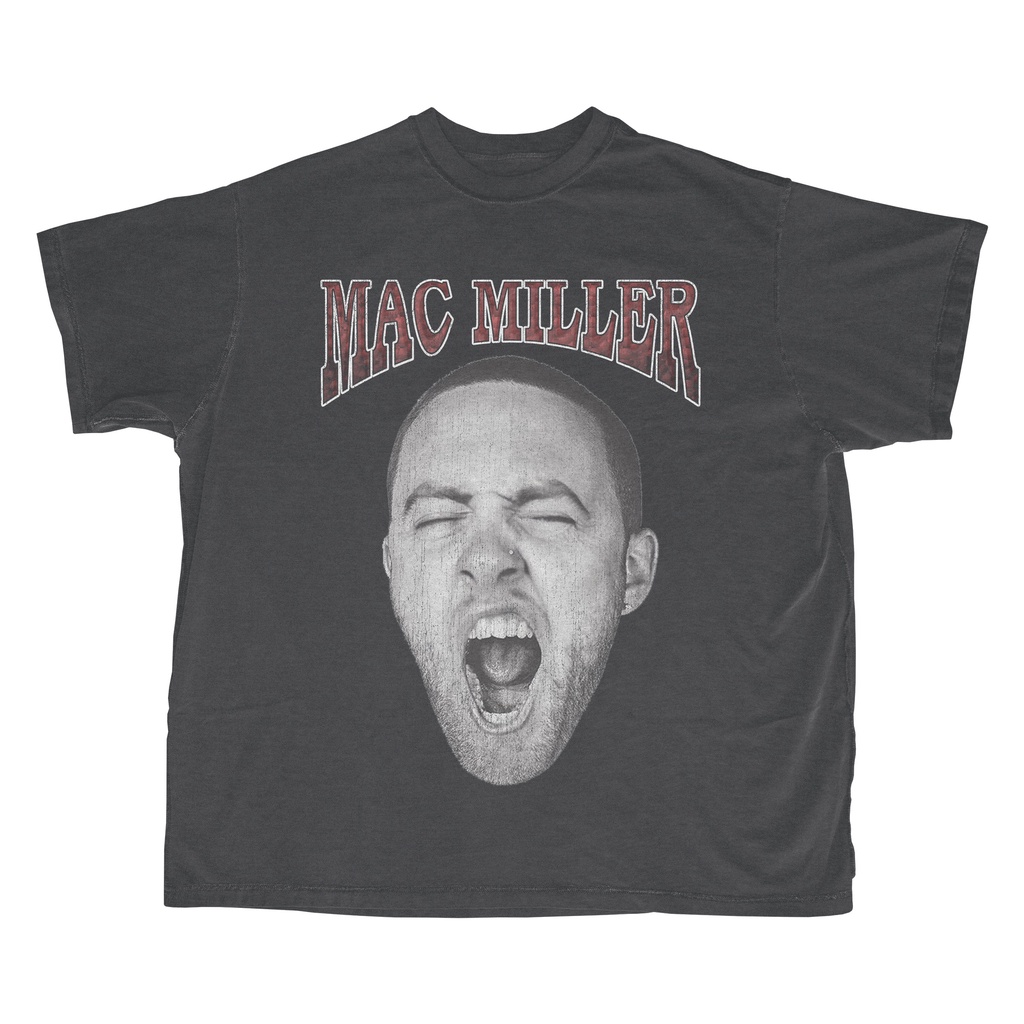 Mac Miller Face Box Mac Miller Face Oversized T Shirt Vintage Rap 