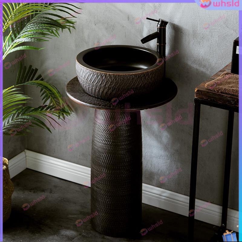 Column Basin Industrial Style Washbasin Integrated Outdoor Courtyard ...