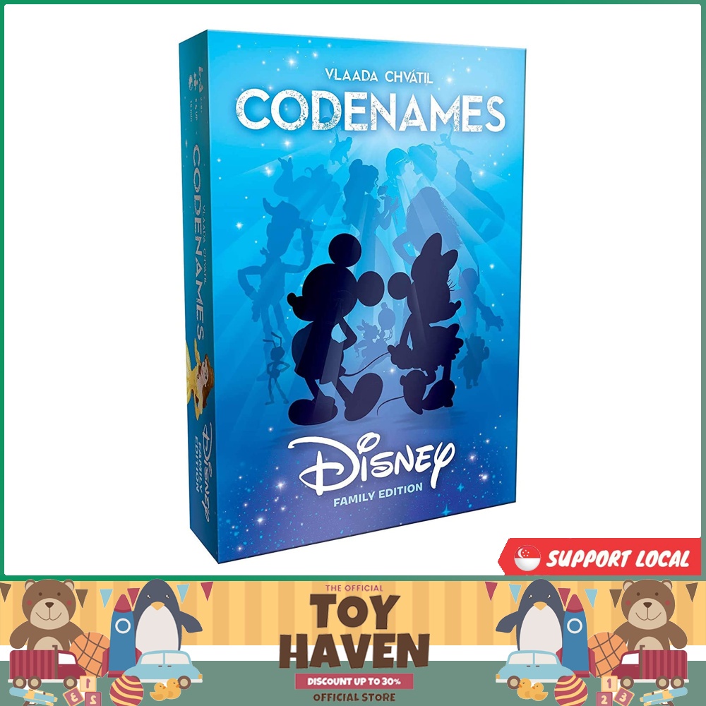 [sgstock] USAopoly Disney Family Edition Codenames Card Game | Shopee ...