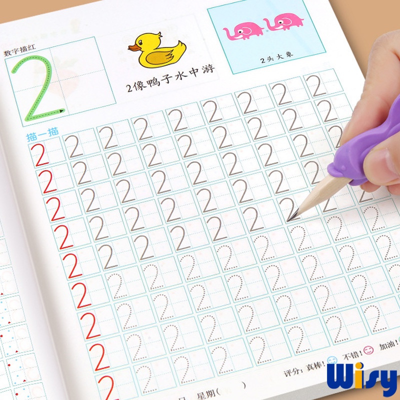 [SG stock] Kids tracing book number alphabet Chinese English Workbook ...