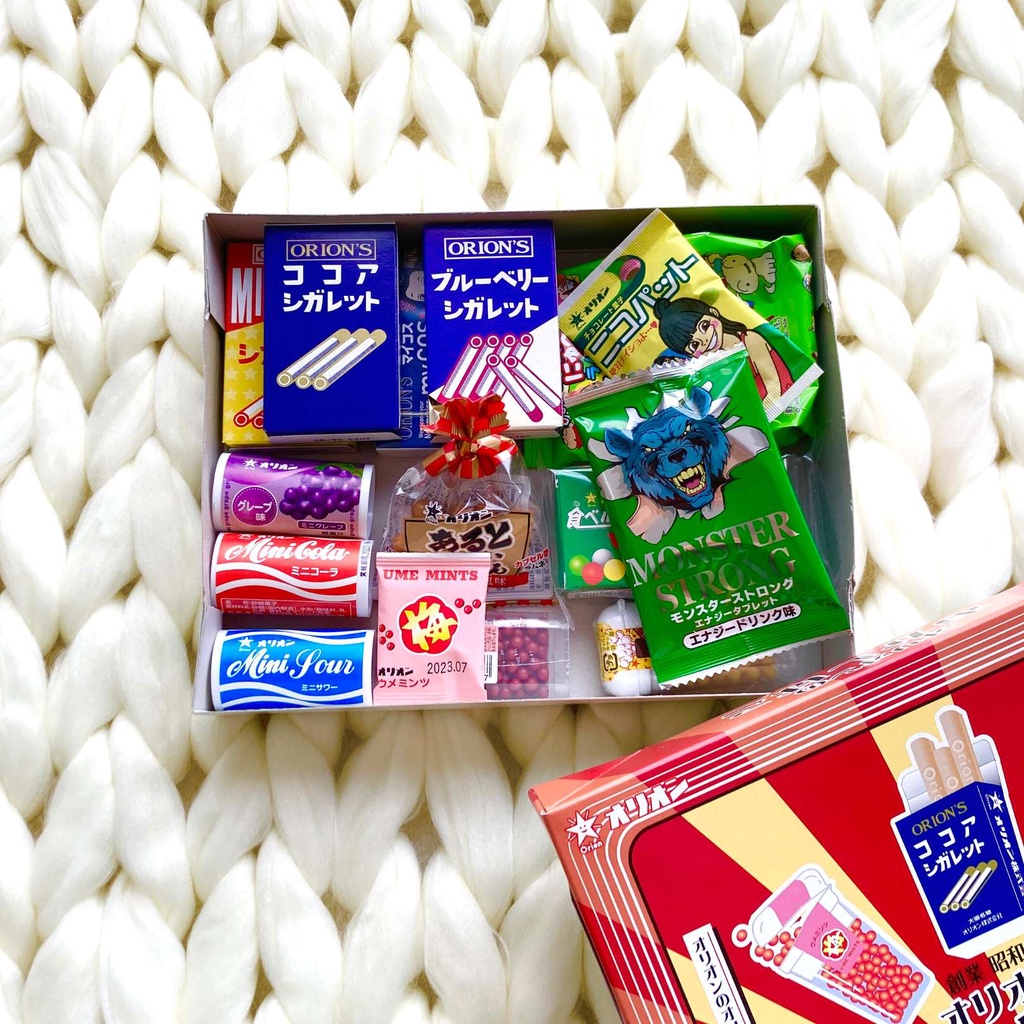 Japanese Snack Box 15pcs, Orion, Retro package, old-fashioned, Fun ...
