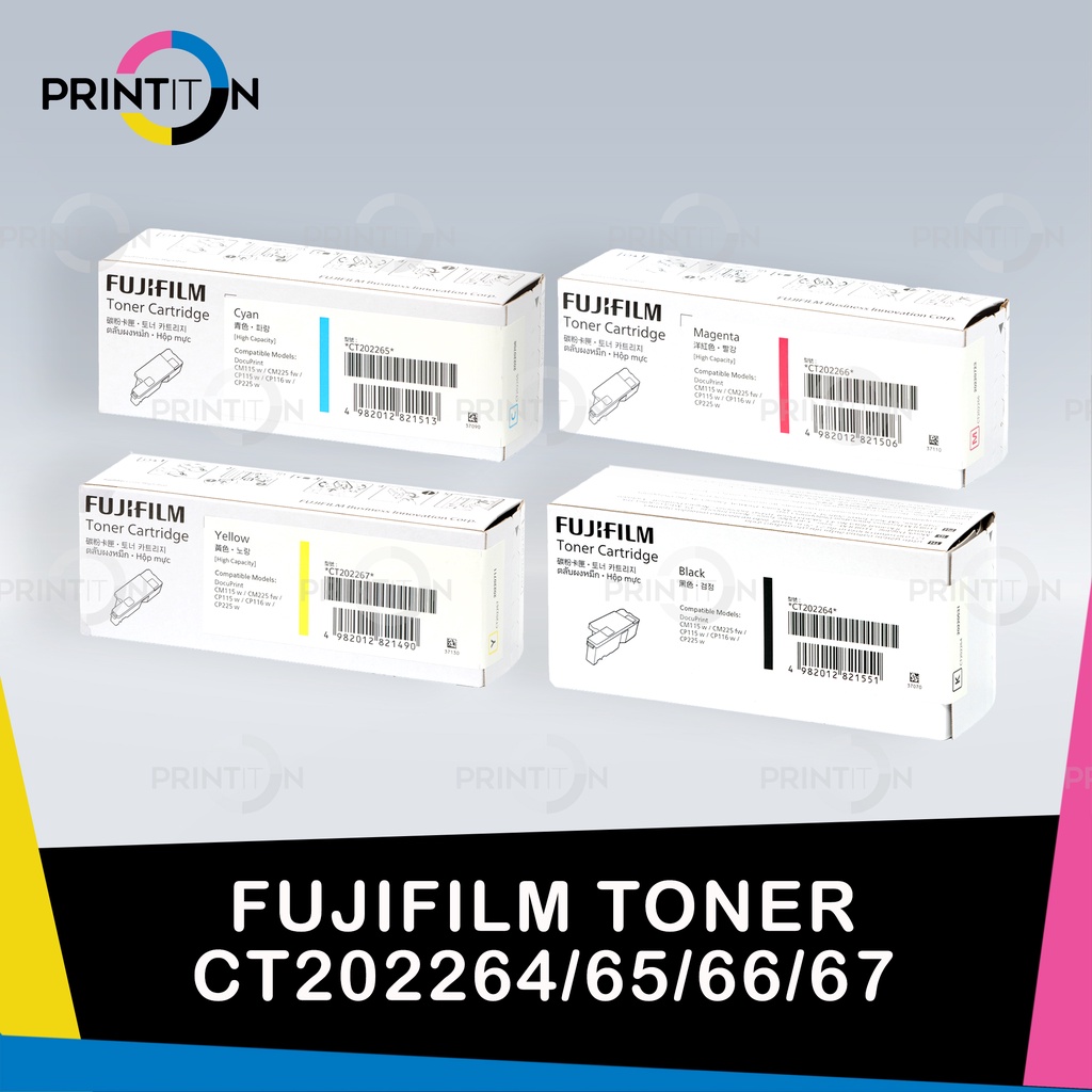 [ORIGINAL] Fujifilm / Xerox Toner CT202264 202264 / CT202265 202265 / CT202266 202266 / CT202267 ...