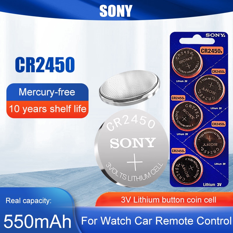 Sony Original CR2450 CR 2450 3V Lithium Batteries BR2450 LM2450 DL2450 ...
