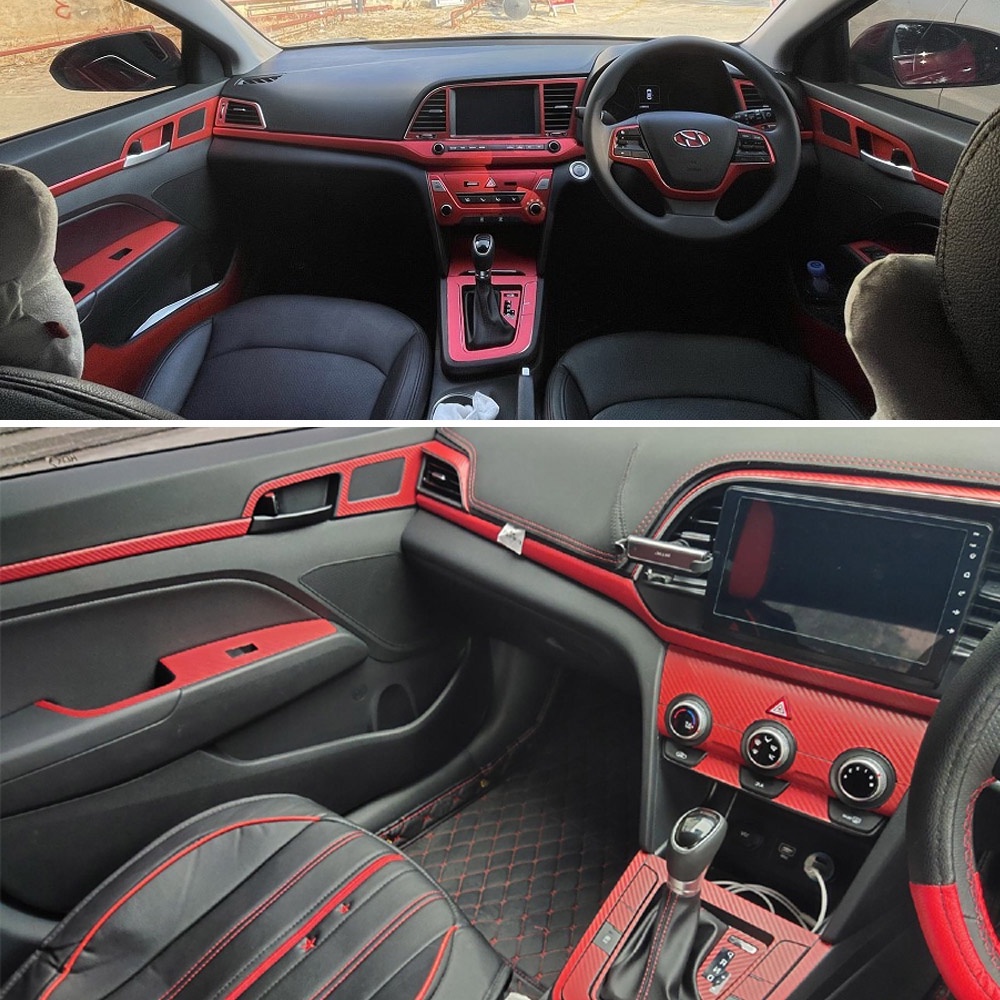 Car-Styling 3D/5D Carbon Fiber Car Interior Center Console Color Change ...