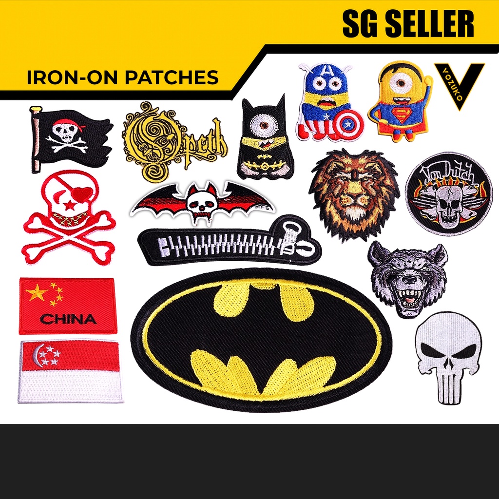 [SG SELLER] IRON ON PATCHES MORE DESIGNS TO CHOOSE FROM [L-SERIES ...