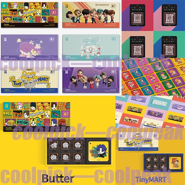 [ TinyTAN & BTS message chocolate magnet chocolate ] premium belcolade ...