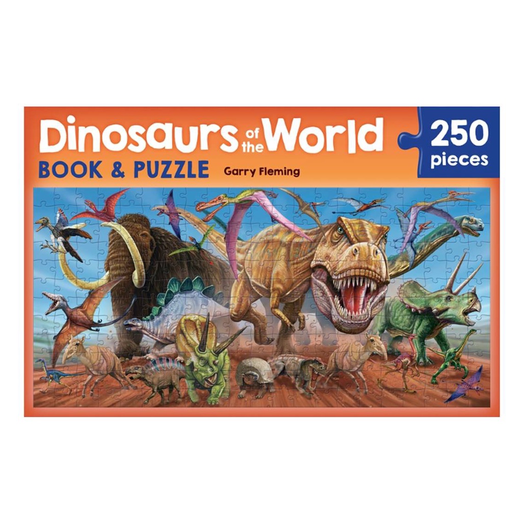 World of Dinosaurs Book & Jigsaw Puzzle 250 Pcs with fun facts ...