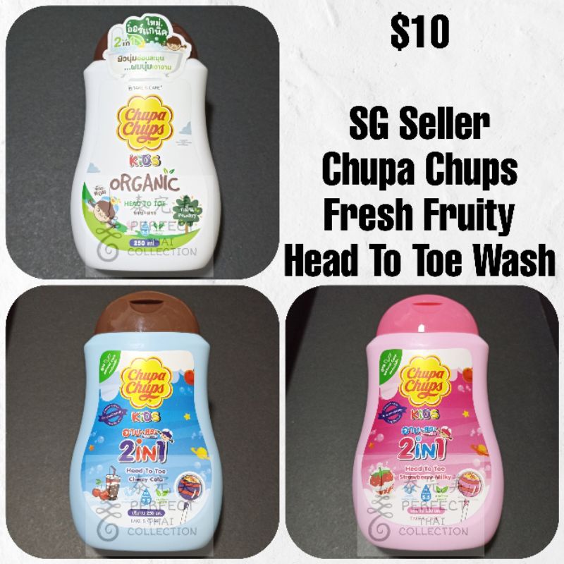 [CHUPA CHUPS Fragrance Fruity Kids Head to Toe Wash 250ml] *MANY ...