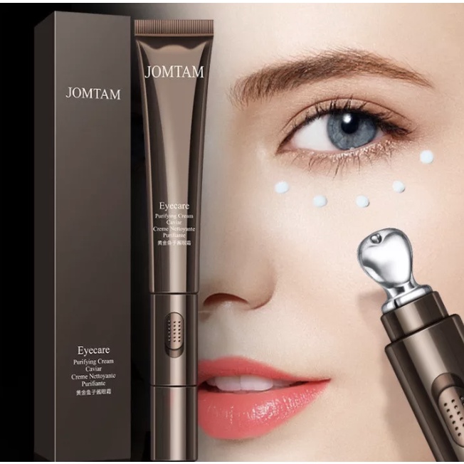 EYE CREAM MASSAGE | ANTI EYE BAGS DARK CIRCLES JOMTAM Gold Caviar 25g ...