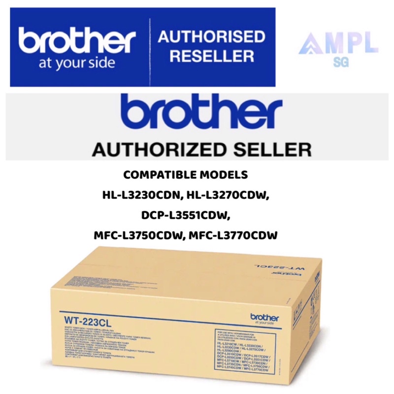 Genuine Brother WT-223CL Waste Toner Box for HL-L3230CDN,L3270CDW,DCP ...