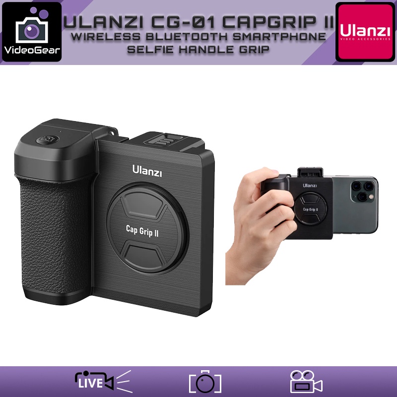 Ulanzi CG-01 CapGrip II — (Upgraded Wireless Bluetooth Smartphone ...