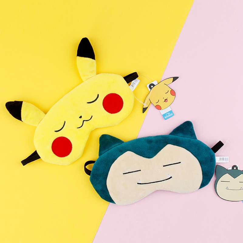 Pokemon Pikachu Snorlax Sleeping Eye Cover Mask Head band Cute Korean ...