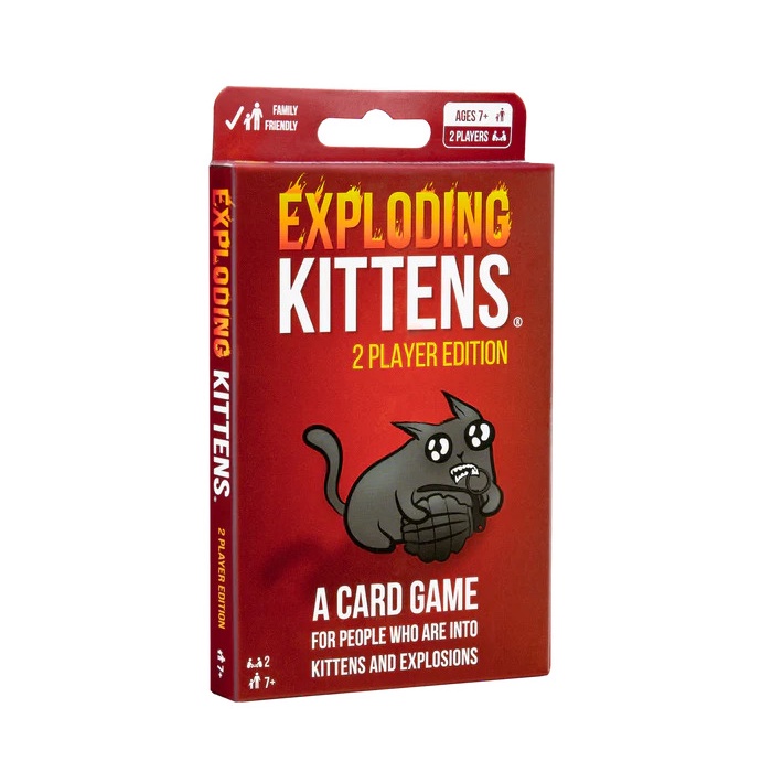 Authentic Exploding Kittens 2 Player Edition Card Game by Exploding ...