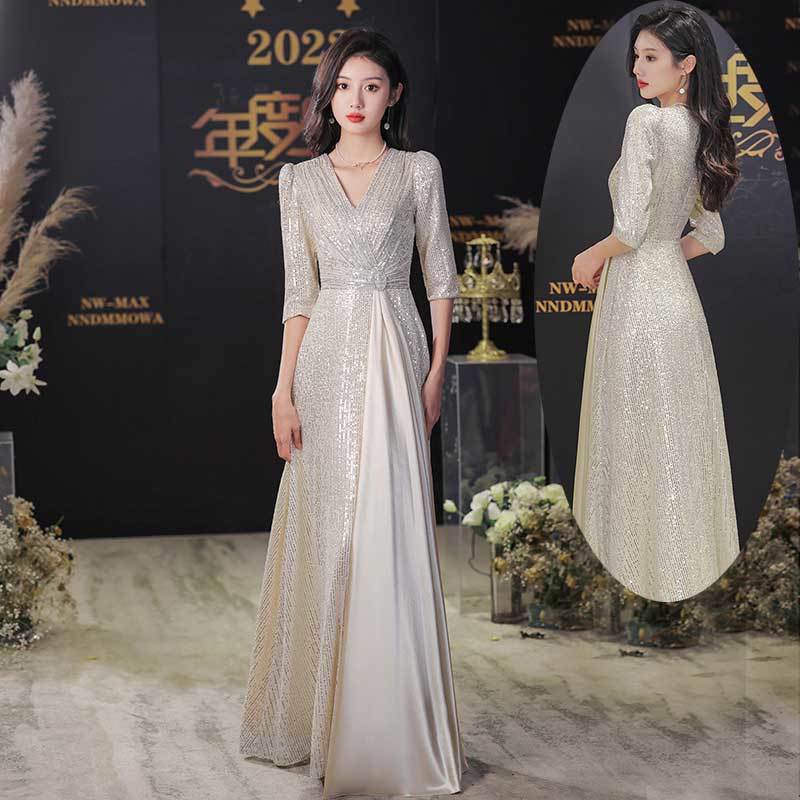 Customise Celebrity Party Champagne Evening Dress Annual Meeting Host ...