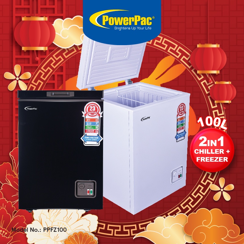 PowerPac Chest Freezer 100L CFC Free, Chiller & Freezer (PPFZ100 ...