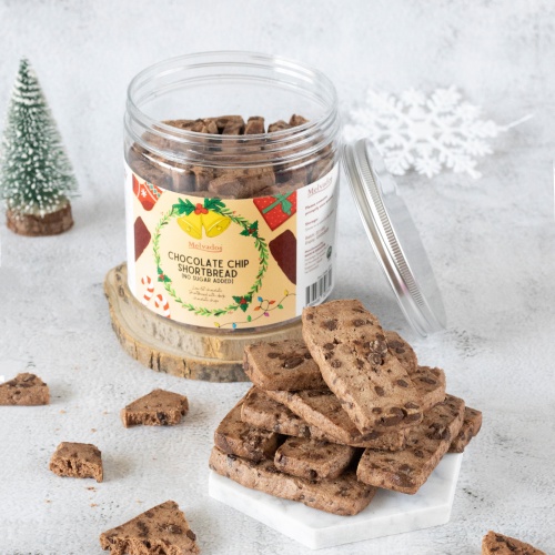 Melvados - Chocolate Chip Shortbread Jar (No Sugar Added) (Halal ...