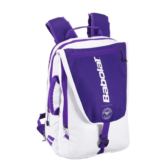 Babolat Pure Tennis Backpack Bag Wimbledon Purple White | Shopee Singapore