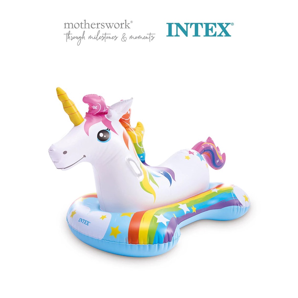 Intex Magical Unicorn Ride-On Inflatable Pool Float | Shopee Singapore