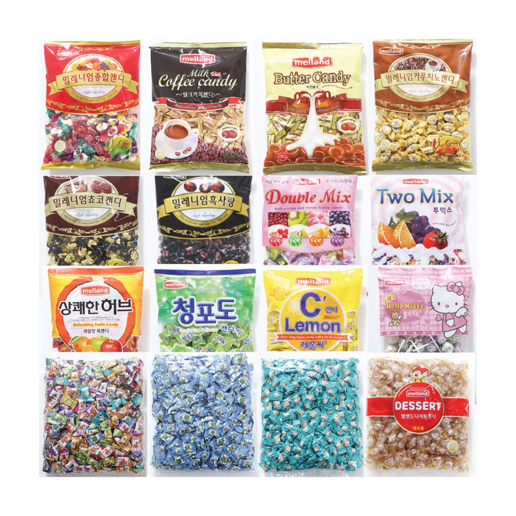 [Melland] Combination Candy 520g, Milk Coffee Candy 520g, Gome Butter Candy 430g, Cappuccino ...