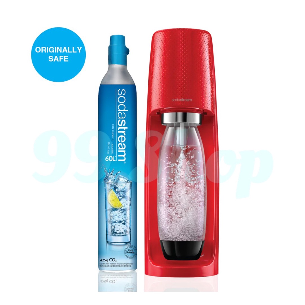 SodaStream Spirit Red Sparkling Water Maker Limited Edition (Red) Soda ...