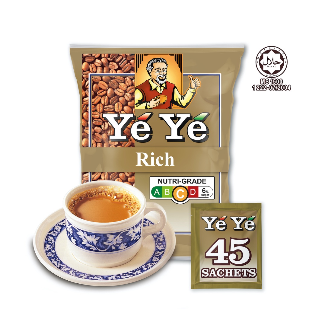 Yeye Rich Coffeemix,45 Sachets X 20G | Shopee Singapore