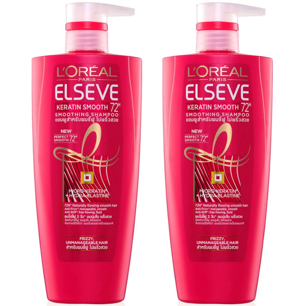 (BUNDLE OF 2) L'OREAL PARIS KERATIN SMOOTH SHAMPOO 620ML - BEAUTY ...