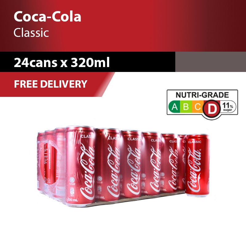 Coca-Cola Classic 24 cans x 320ml | Shopee Singapore