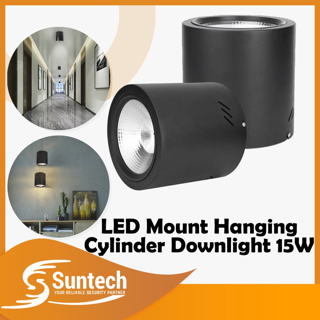 LED Surface Mount Hanging Cylinder Downlight 15w | Shopee Singapore