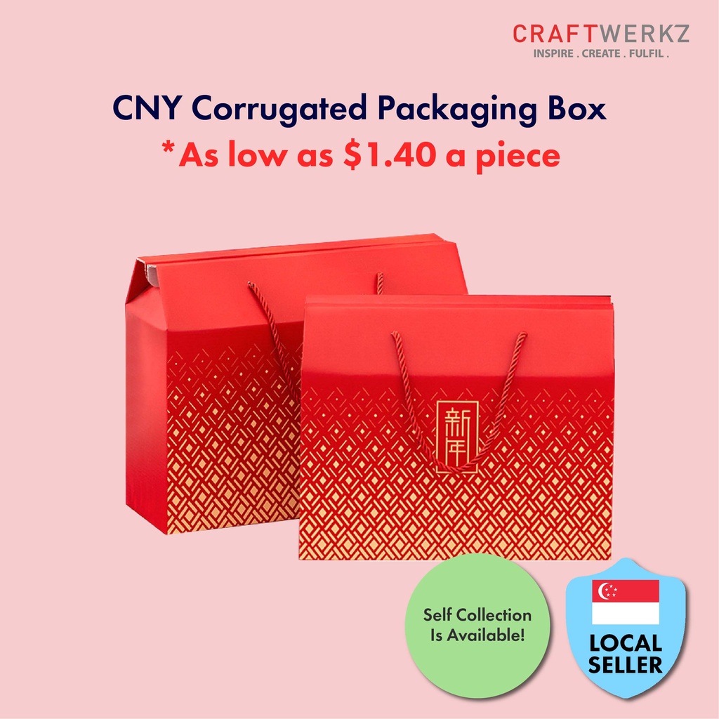 *CNY Corrugated Packaging Box* (SG Ready Stock) | Shopee Singapore