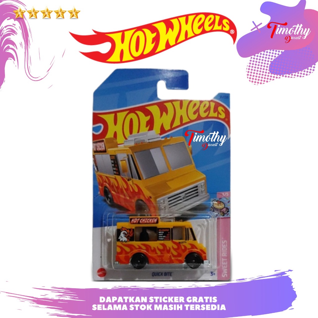 Hot Wheels Quick Bite Yellow Hot Chicken Tampo Api Sweet Rides | Shopee ...
