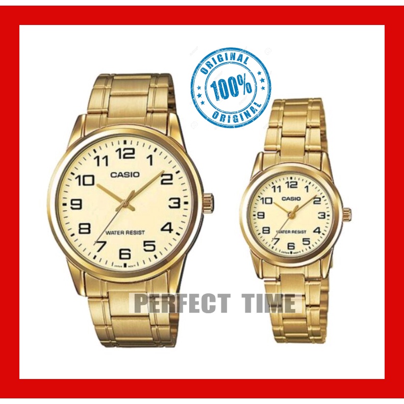 Casio Mtp V001g 9b And Ltp V001g 9b Analog Couple Watch Casio Couple
