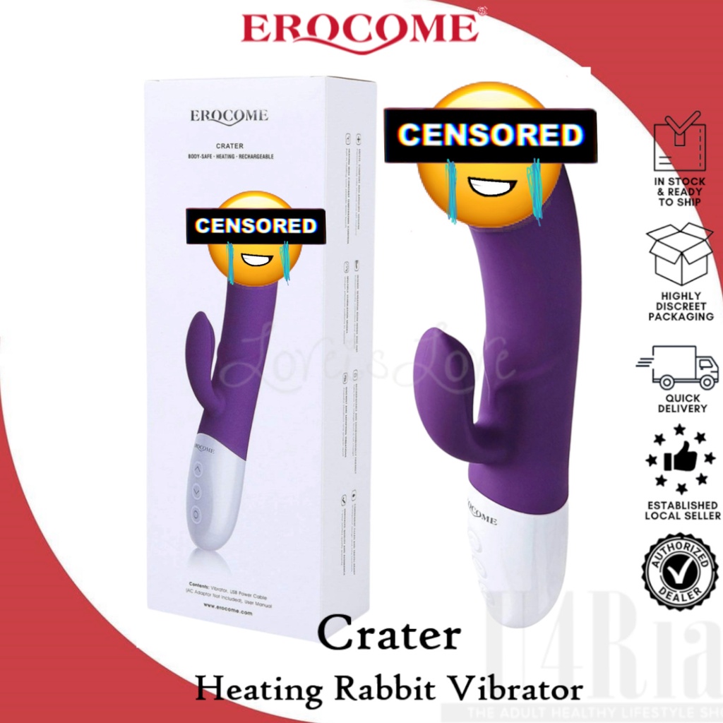 Erocome Crater Heating Rabbit Vibrator | Shopee Singapore