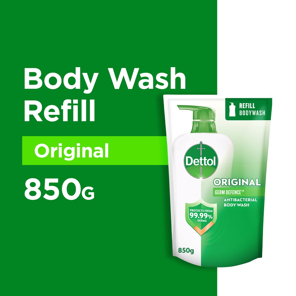 Dettol Anti-Bacterial Body Wash Original Refill 850G - Kills 99.99% of ...