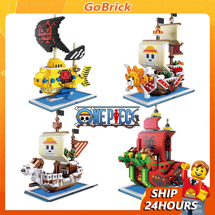 Nano Blocks Thousand Sunny One Piece Pirate Ship Model Lego Building ...