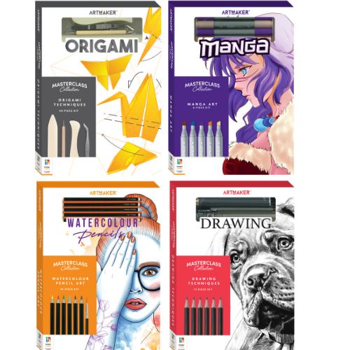 Art Maker Masterclass Collection Origami Manga Drawing Watercolour