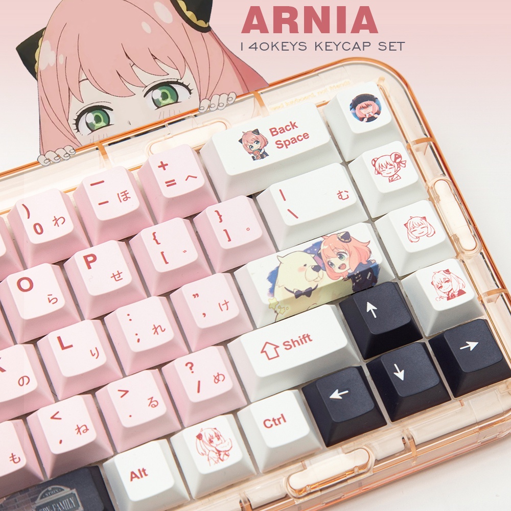 Anime Ania Keycap Set 140Keys Cherry Profile PBT Compatible Gateron ...