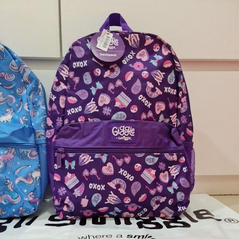 Smiggle GIGGLE BACKPACK XOXO | Shopee Singapore