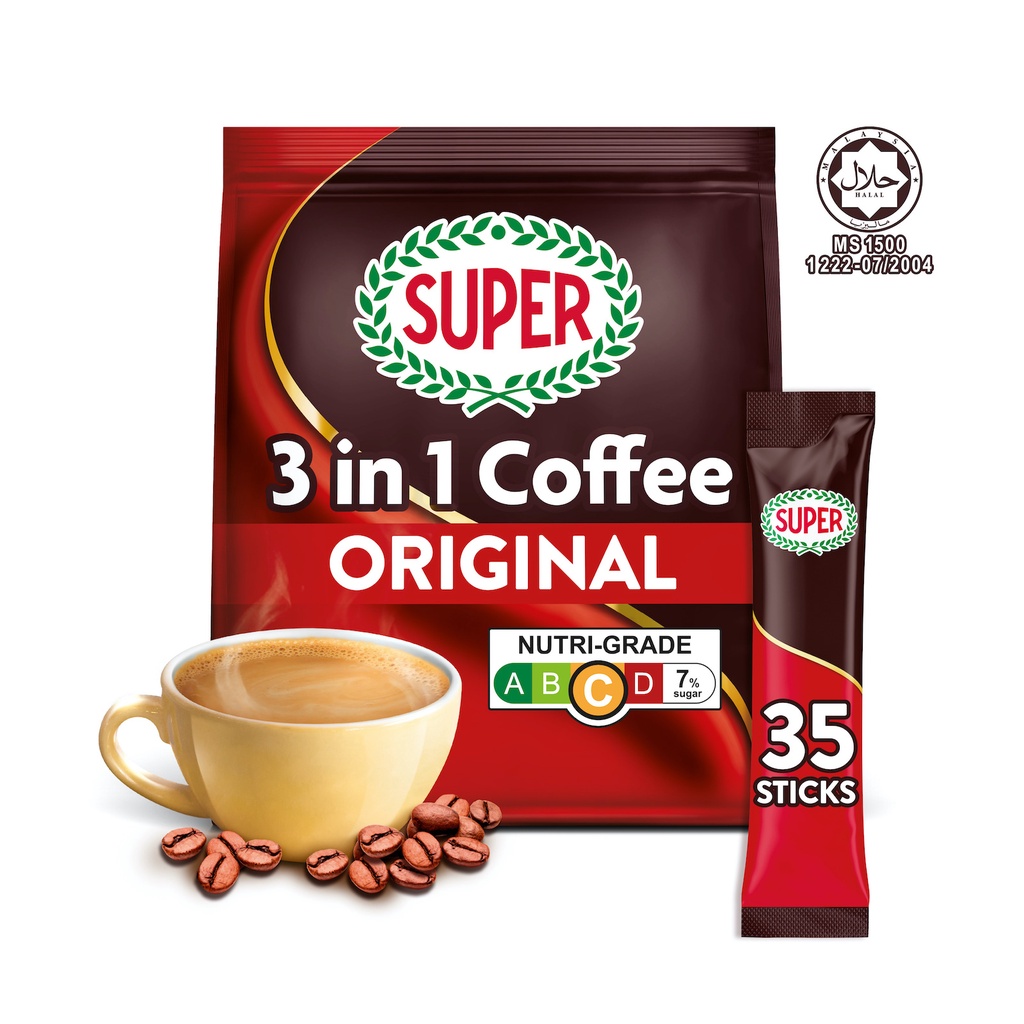 SUPER Original 3in1 Coffee - 20g x 35 Sticks [Malaysia] | Shopee Singapore