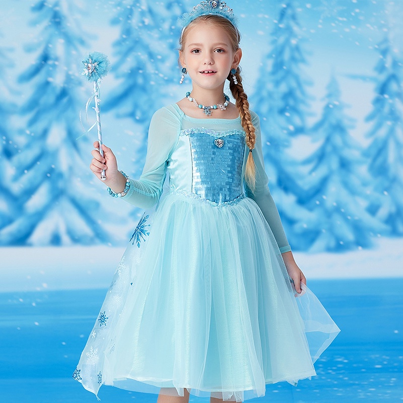 Sg Stock Disney Frozen Unicorn Girl Dress Summer Princess Anna Elsa