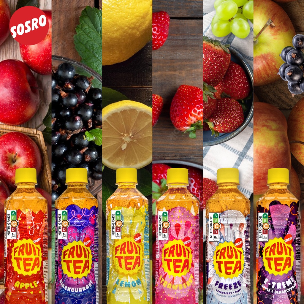 Sosro Fruit Tea Assorted Flavours (24 x 500ml) - Carton | Shopee Singapore