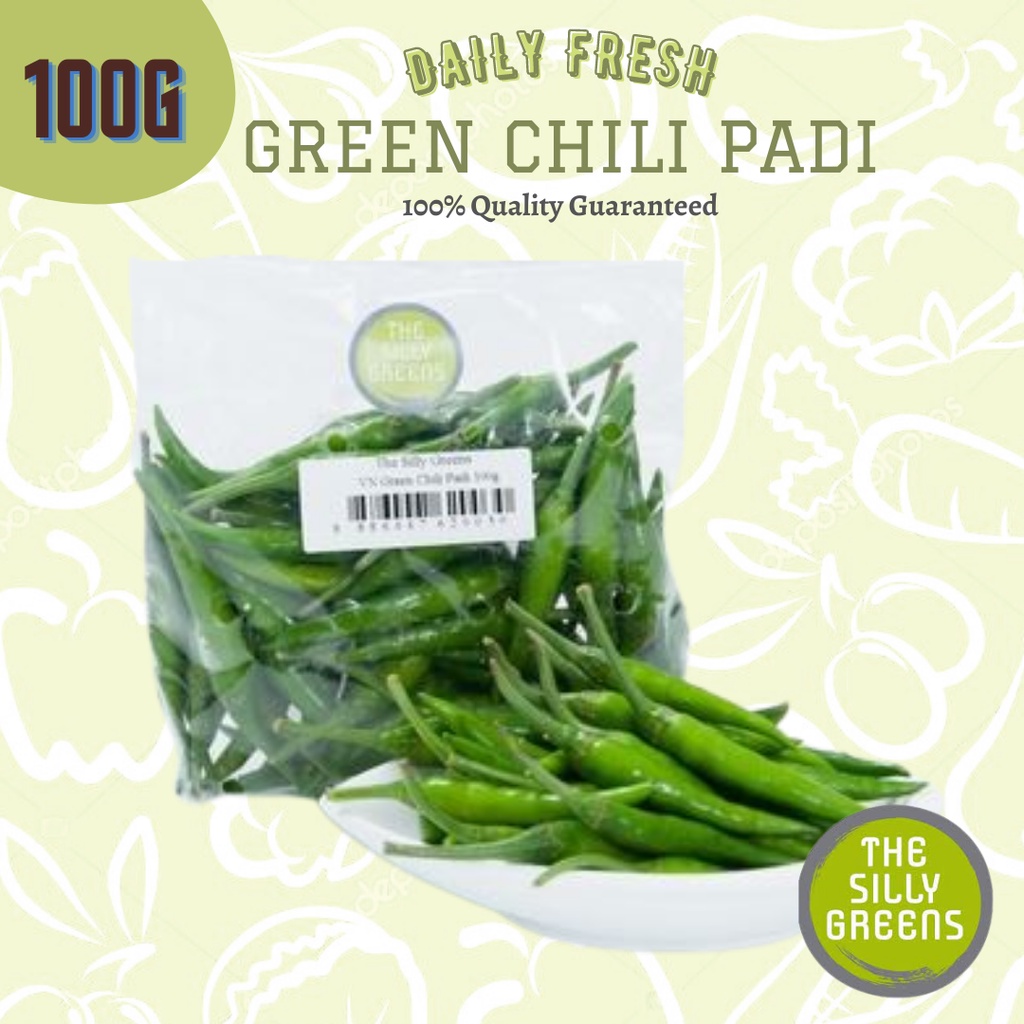 [TheSillyGreens] Green Chili Padi | 100g (Packet) | Shopee Singapore