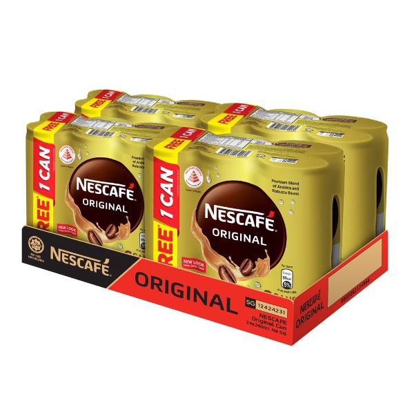 Nescafe Milk Coffee Original Can [Carton] [4 x 6 x 240ml=24 cans ...