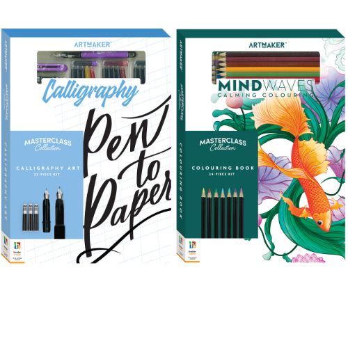 Art Maker Masterclass Collection: Mindwaves Colouring/Calligraphy ...