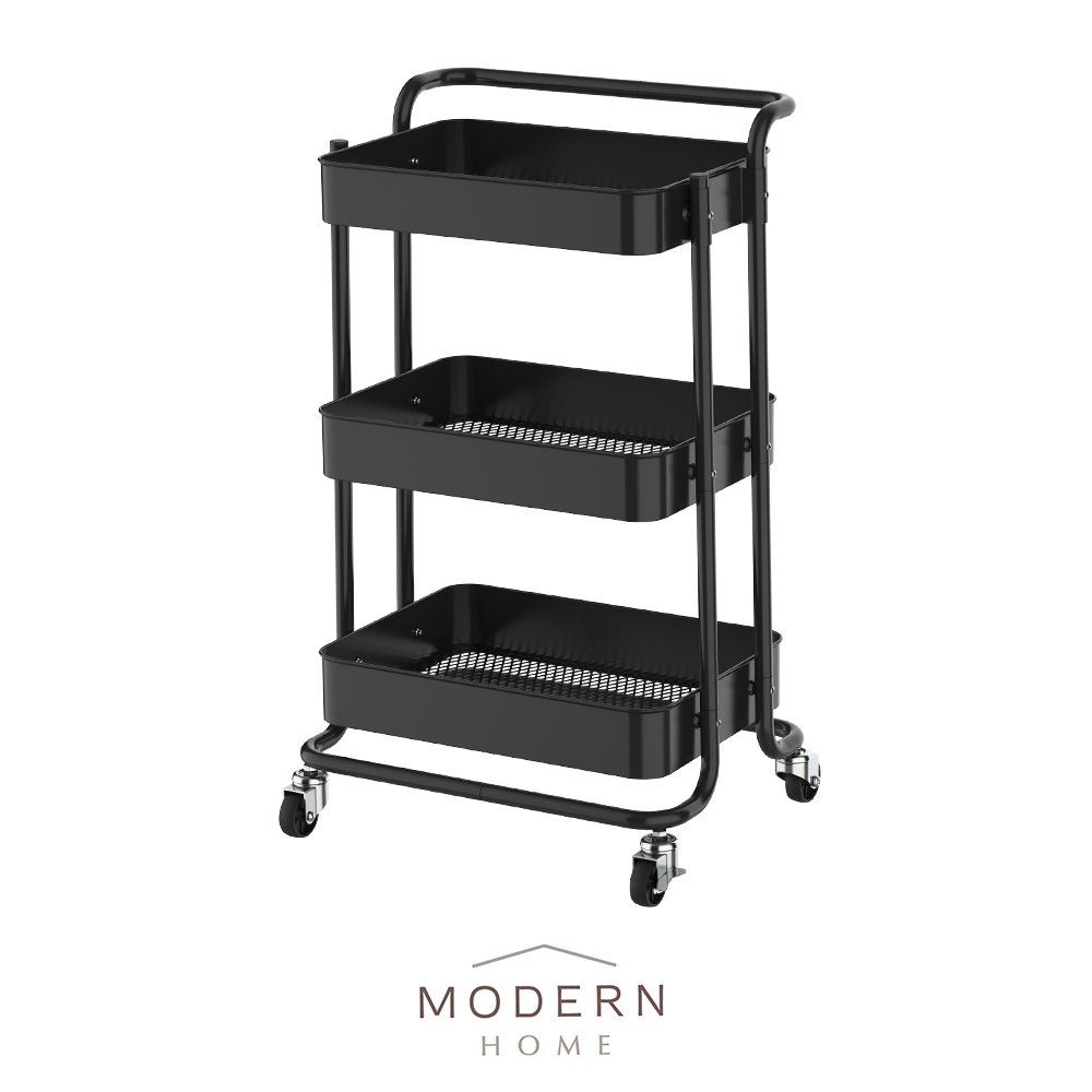 RENE 3 Tier Movable Storage Kitchen Trolley | Shopee Singapore