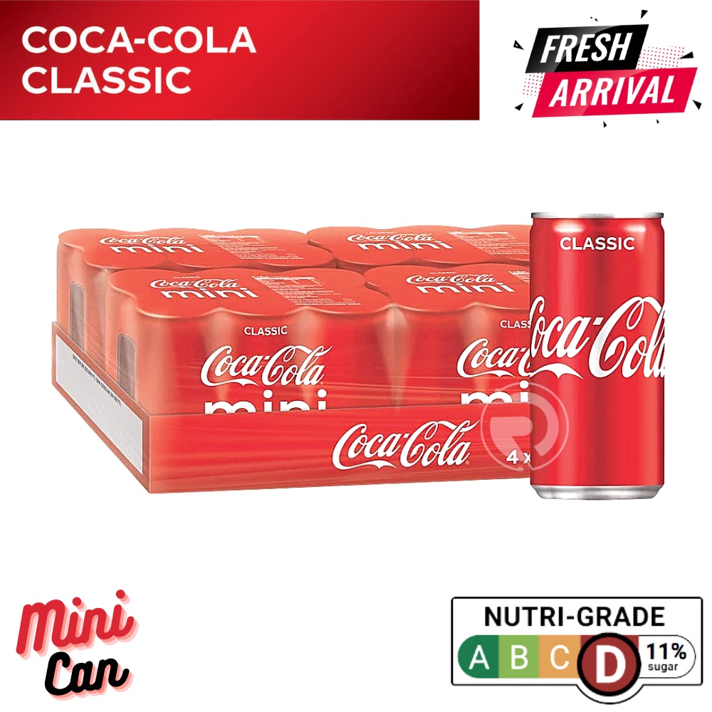 [Mini] Coca-Cola Coke Classic Mini Can (180ml x 24 Cans) | Shopee Singapore