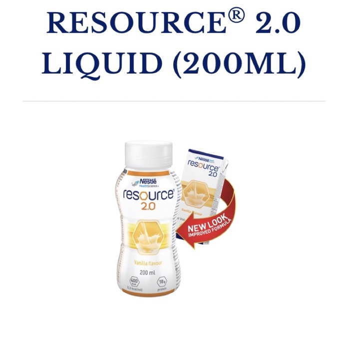 RESOURCE 2.0 Liquid Vanilla 200ml x 24 bottles (1 carton) | Shopee ...